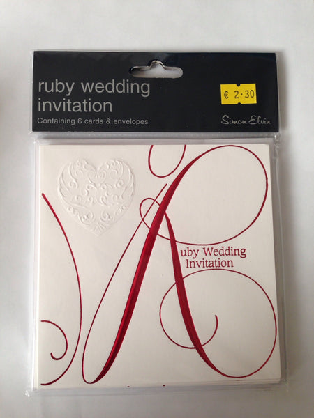 Ruby Wedding Invitation – Celebrateit