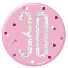 Birthday Badge, 30th birthday party, 30th party ideas, 30th gifts. 3 ...